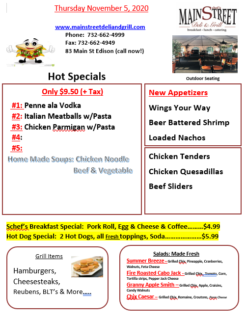 Welcome To Main Street Grill
